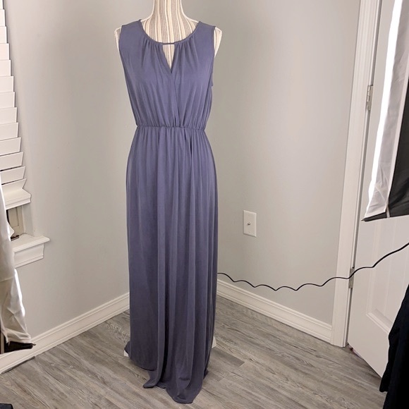 Daniel Cremieux | Dresses | Cremieux Simple Fade Blue Cross Over Maxi ...